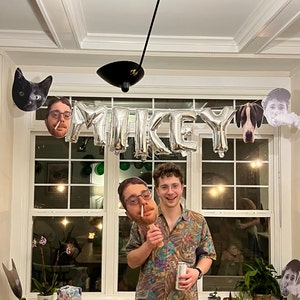 Custom Face Fans With Wooden Handle Wedding Heads Graduation - Etsy UK