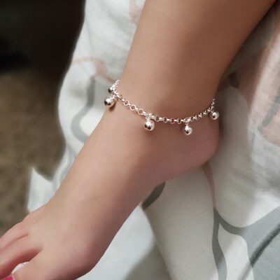 Baby Anklet 14K Gold Fill Baby Anklet Cambodian Baby Anklet Boho Baby ...