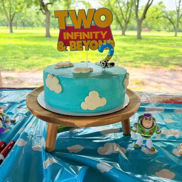 Two Infinity and Beyond Cake Topper 3D - Etsy