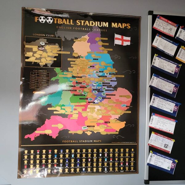 Scottish Football Stadium Scratch Map: 2025/26 Season Poster - Etsy UK