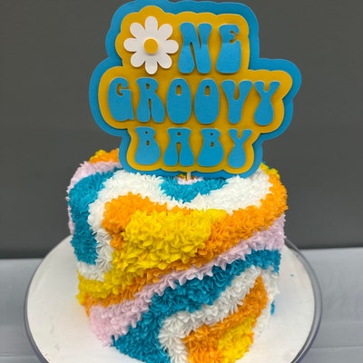 Boho Daisy Birthday, Cake Topper, Cake Smash Topper, First Birthday ...