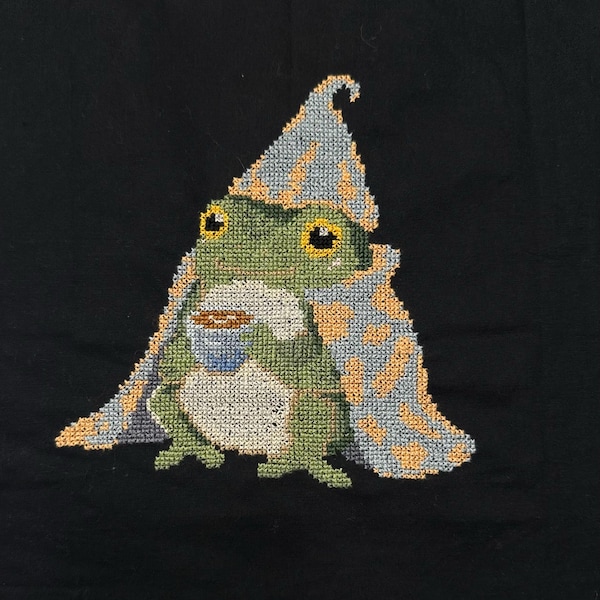Cute Frog Traveller Cross Stitch Pattern Designs Cute Animal Embroidery ...