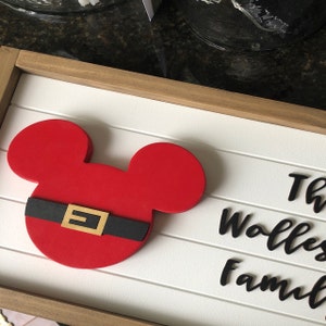 Interchangeable family Mickey sign | Etsy
