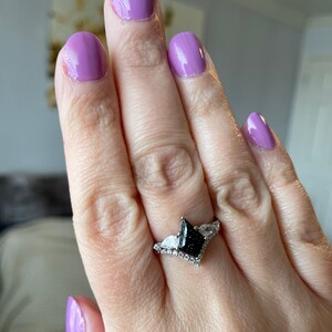 Infinity Garnet Engagement Ring Curve Wedding Band 8x10mm | Etsy