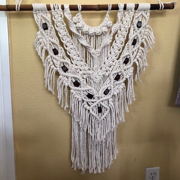 DIY LAYERED MACRAME Wall Hanging Pattern, Macrame Photo Tutorial, Learn ...