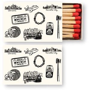Set of Custom Matchboxes Logo Personalized Matches Wedding Matches ...