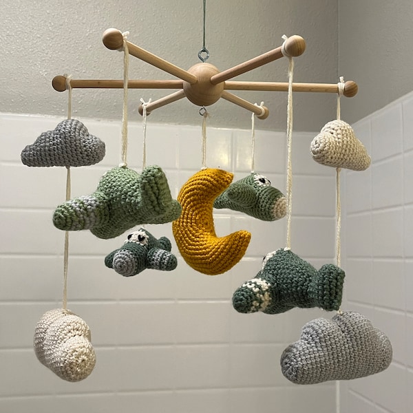 Crochet Savanna Animals Baby Mobile Pattern: Lion, Giraffe, Monkey ...