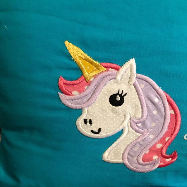 Unicorn Embroidery Applique Design, Unicorn Machine Embroidery, Cute ...