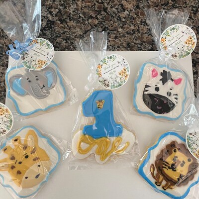 EDITABLE Safari Favor Tags, Boy Wild One 1st Birthday Thank You Tags ...