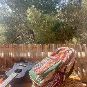 Summer Bag Gift for Him/her Boho School Backpack Medium Himalayan Hemp ...