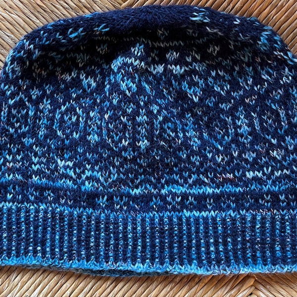 4 Ply Fir Tree Hat in Fair Isle Knitting Pattern, Digital Download - Etsy