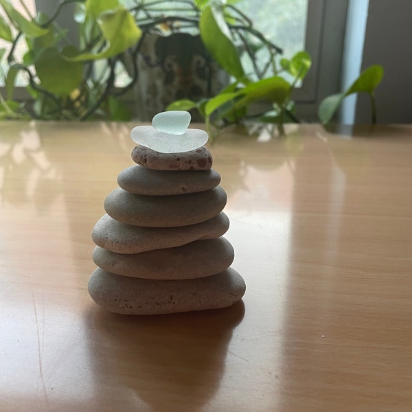 Robin Sea Glass & Pebble Art 5 X 5 Inches, Framed Beach Glass and Stone ...