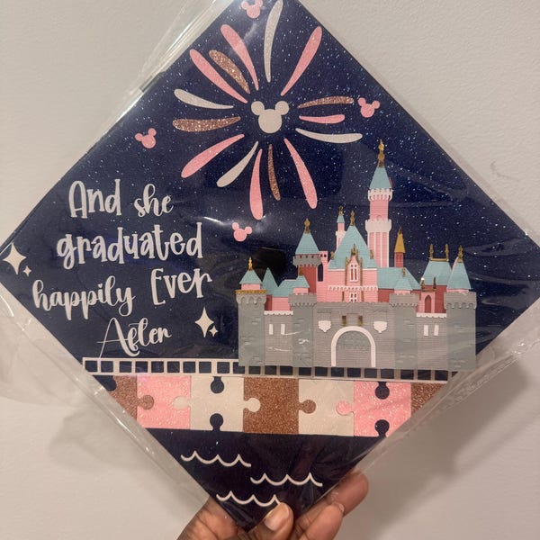 Graduation Cap Topper Girly Grad Topper Floral Graduation Handmade Grad ...