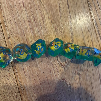 Ducky Dnd Dice Set Critical Role D20 Polyhedral Duck Dice Set for ...