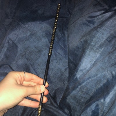 Gold Flower Wand, Rose Wand, Magic Wand With a Gold Rose, Bronze Magic ...