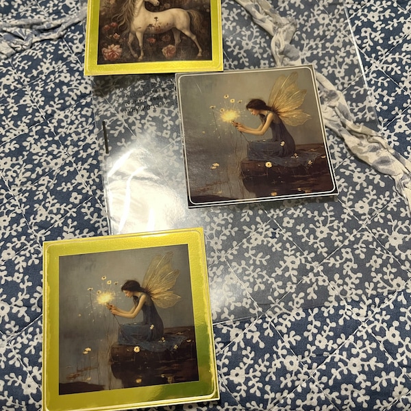 FAIRY STICKER Fantasy Sticker Fairytale Sticker Fae Sticker Glittery ...