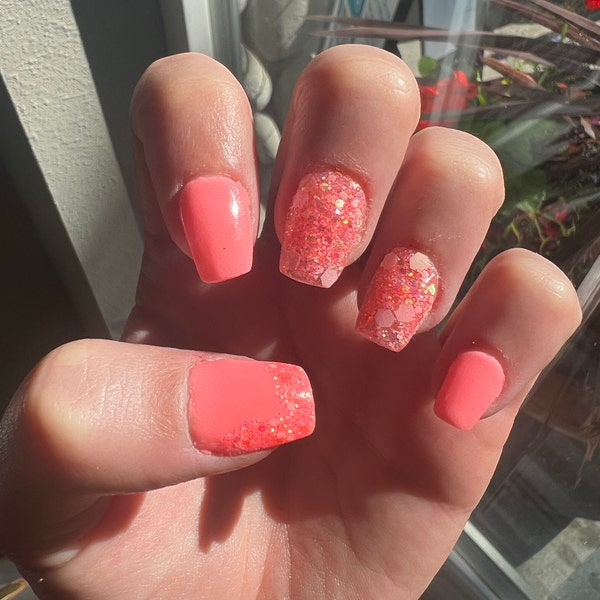 Citrus Cooler- Dip Powder, Dip Powder for Nails, Acrylic, Summer ...