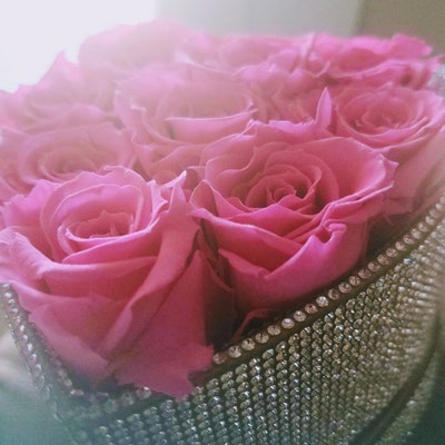 Preserved PEONIES in a Crystal Box Forever PEONIES Infinity PEONIES ...