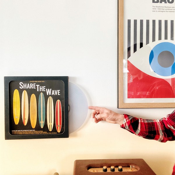 Chopin / Natural Wood Frame, Vinyl Display , LP Frame, Vinyl Frame, LP ...