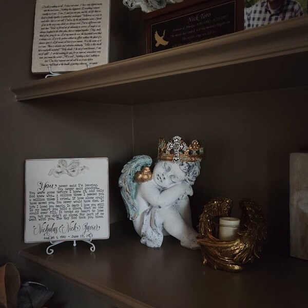 Cherub Holding Bird Crowned Cherub Cherub With Crown Winged Cherub ...