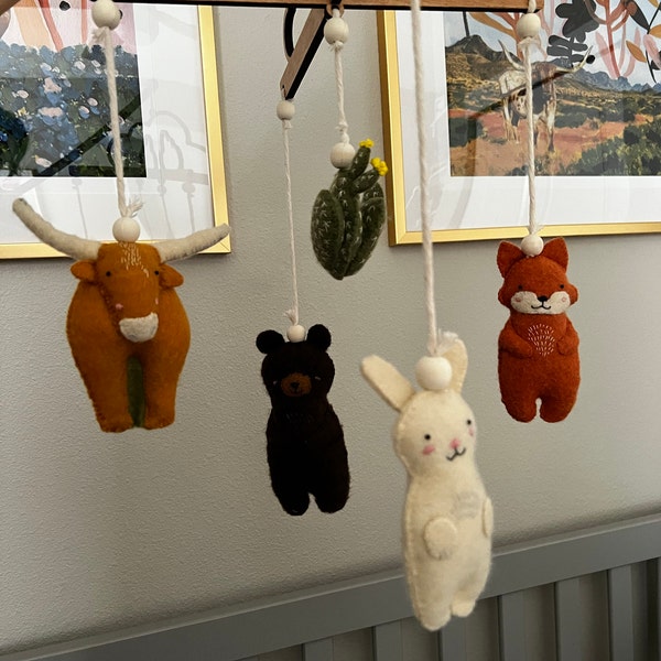 Cloud Baby Mobile Hanger for the Nursery, Eco-friendly DIY Woodland ...