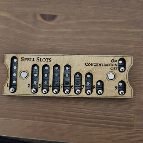 Magnetic Spell Slot Tracker - Etsy