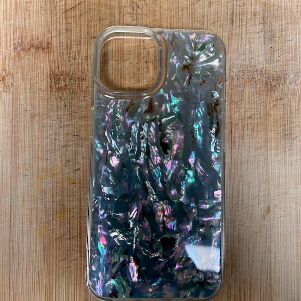 Abalone Shell Phone Case Iridescent Cover for iPhone 16 15 14 13 12 11 Pro Max /16pro/16promax ...
