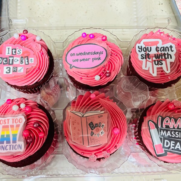 Printable Mean Girls Cupcake Toppers Decoration Digital File Birthday ...