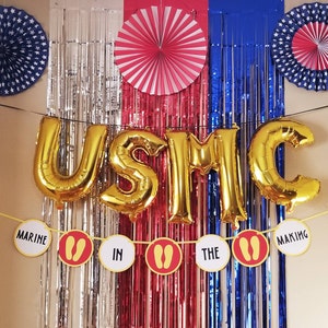 Military Party Boot Camp Paper Garland Banner - Etsy