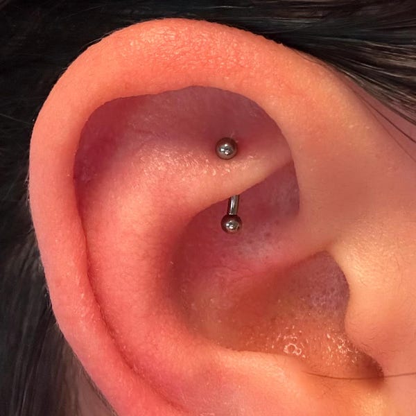 Titanium Petite Belly Button Ring, Internally Threaded 4mm Ball Curved ...