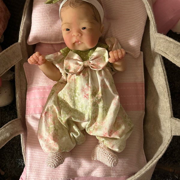 Romper Set for 7 Inch Mini Micro Preemie Baby Reborn Silicone Art Doll ...