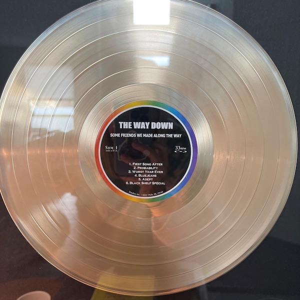 PERSONALIZED Authentic Framed Platinum Vinyl Record With Customized ...