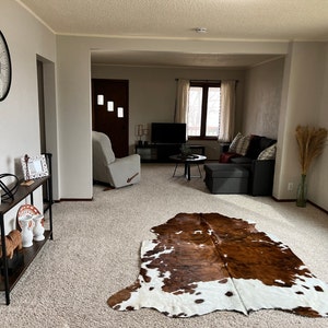 Tricolor Cowhide, Speckled Longhorn Cowhide Rug, Brown and White Hide ...