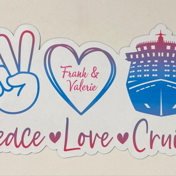 Personalized Cruise Door Magnet Family Names Vacation Cruise Squad ...