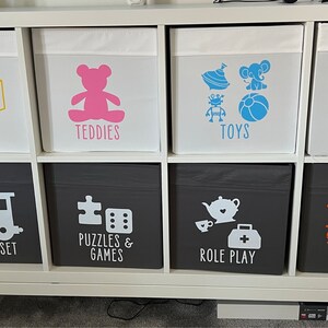 Toy Storage Decals Toy Labels Toy Box Stickers Self-adhesive ...