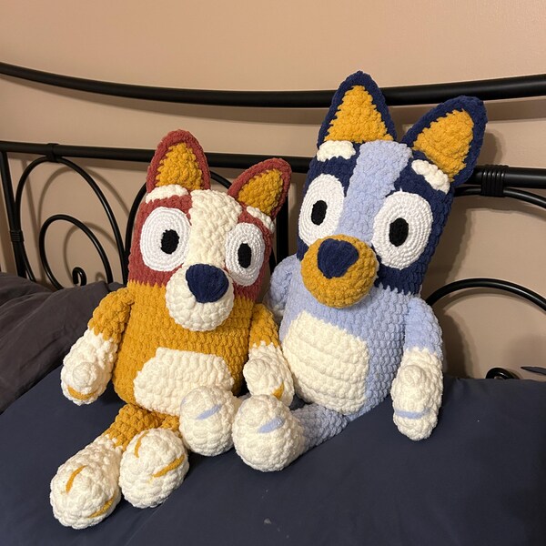 Heeler Hand Puppets PDF Crochet Pattern - Etsy