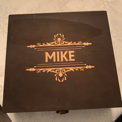 Rustic Cigar Box, Groomsmen Cigar Box, Best Man Gift, Wooden Cigar Box ...