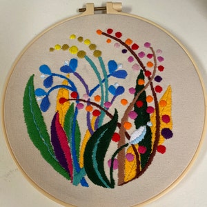 DIY Cat Punch Needle Kit for Beginner, DIY Unfinished Embroidery Kit ...