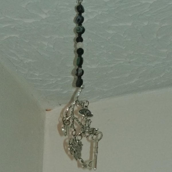 Cimaruta Italian Folk Magic Good Luck Charm w/ Column Beading: Pyrite ...