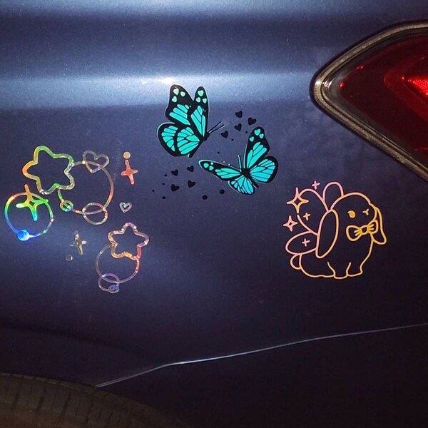 Sparkle Stars Y2K Sticker | Cute Vinyl Decal Sticker | Car Bumper ...