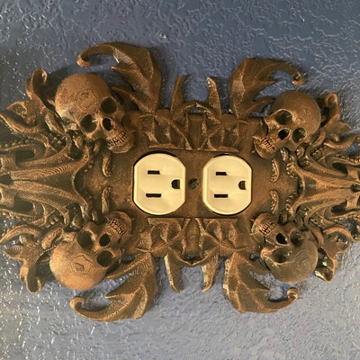 Gothic / Horror / Spooky Light Switch Cover Rocker Cover Power Outlet ...