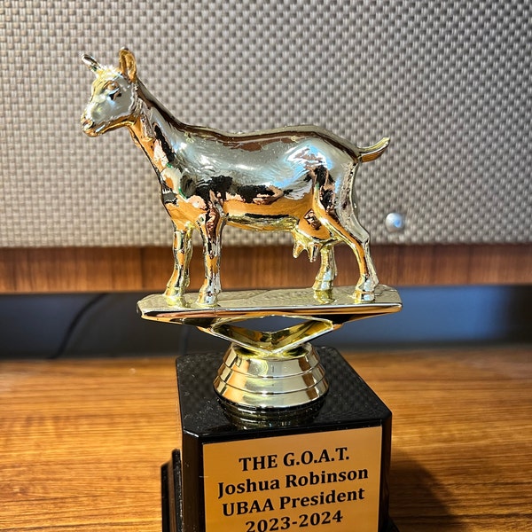 GOAT Trophy: Greatest of All Time Award (6.25 Inches) - Etsy