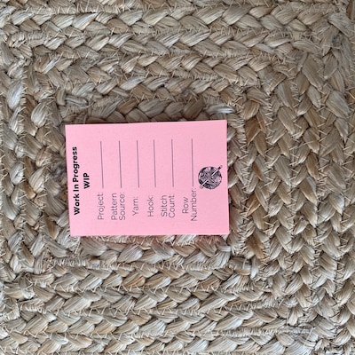 Printable Crochet Work in Progress Cards WIP Cards - Etsy