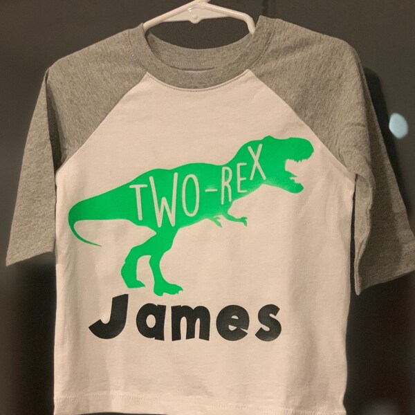 Two-rex, Second Birthday, Two, Dinosaur, T-rex SVG, PNG, Studio3 Files ...