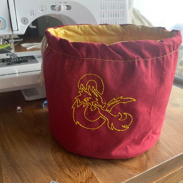 Six Section Dice Bag Sewing Pattern: Dnd Pathfinder and Roleplay ...