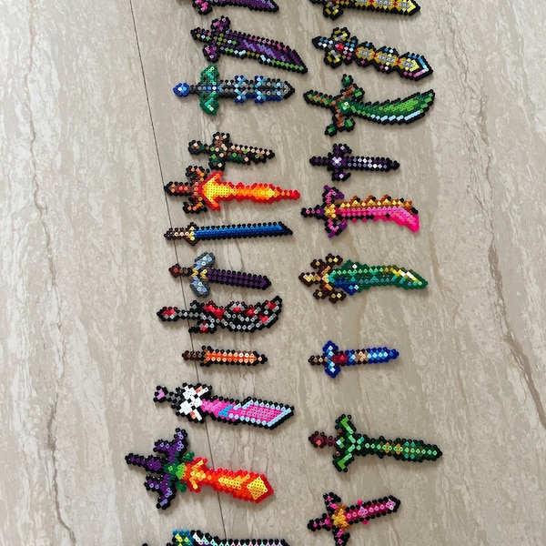 Deltarune Perler Bead Characters: Kris, Susie, Ralsei, Lancer - Etsy