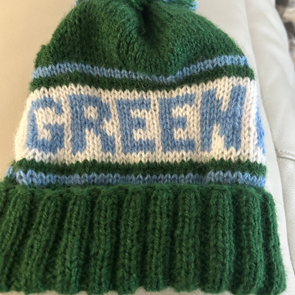 Personalized Hat, Custom Knit Hat, Personalized Knit Beanie, Giant ...