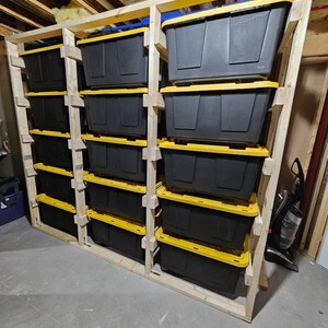 DIY Tote Rack Plans for the Greenmade 27-gallon Bins Sold by - Etsy