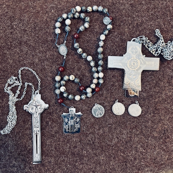 Goan Crucifix Etched in Stainless Steel W/ Chain I Pendant I Unique ...