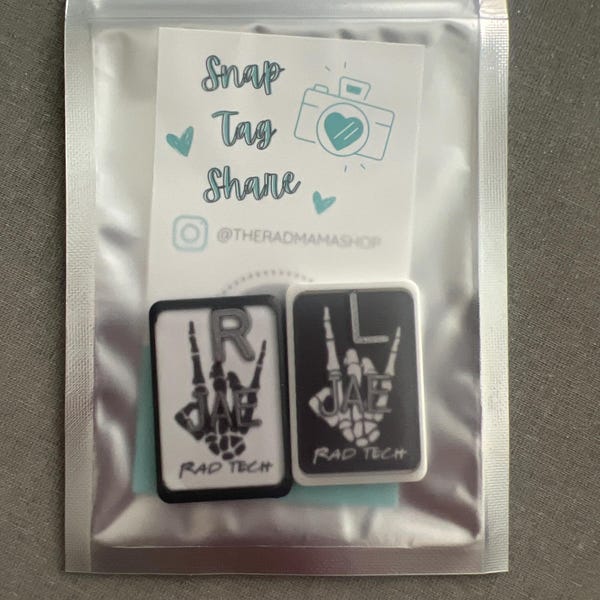 X-ray Markers | Rad Tech Skeleton Hand Design | Custom Rad Tech Markers ...